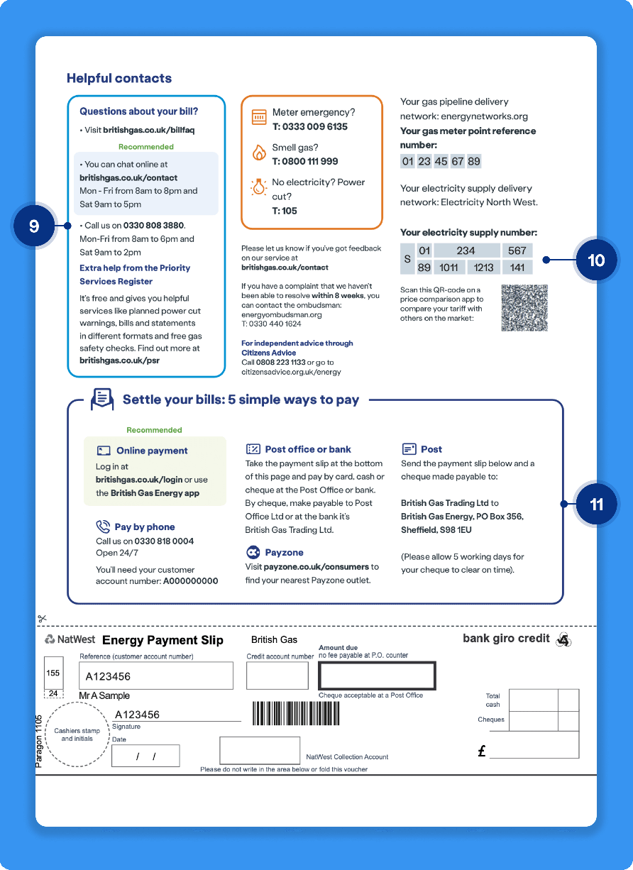 British gas electricity store